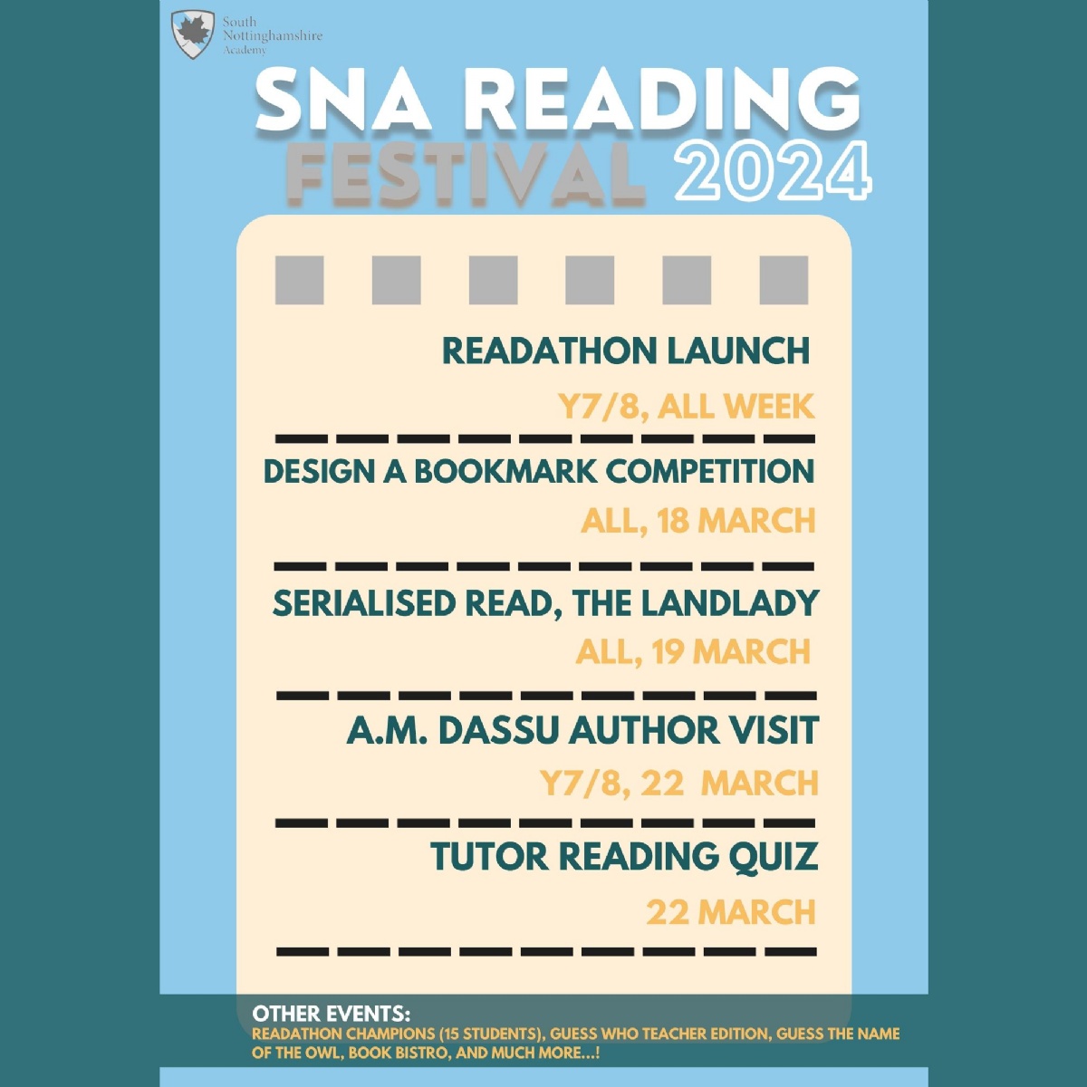 South Nottinghamshire Academy - SNA Reading Festival