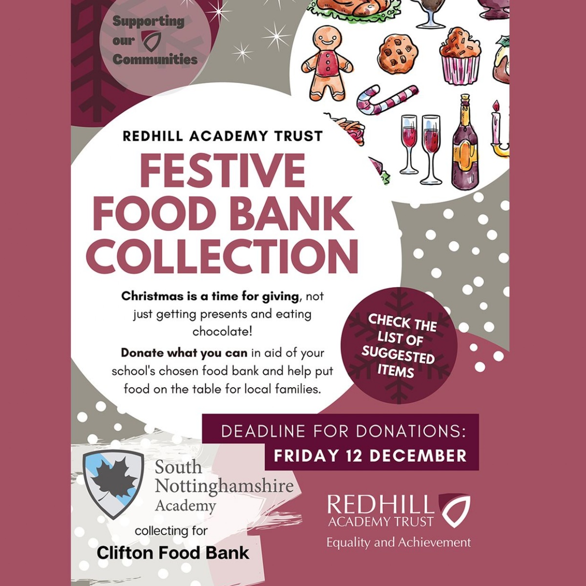 South Nottinghamshire Academy - SNA Festive Food Bank Collection